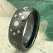 Moon and Stars Rings Personalized Engraved Stainless Steel - Etsy