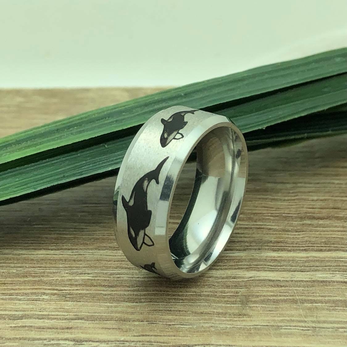 Orca Whale Ring Stainless Steel Ring With Orca Whale Design - Etsy UK