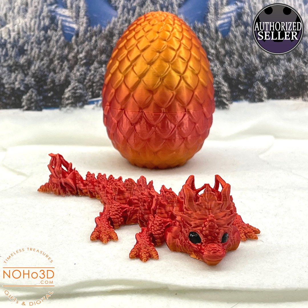 Baby Dragon Autumn Dragon Articulated Baby Dragon Gradient - Etsy