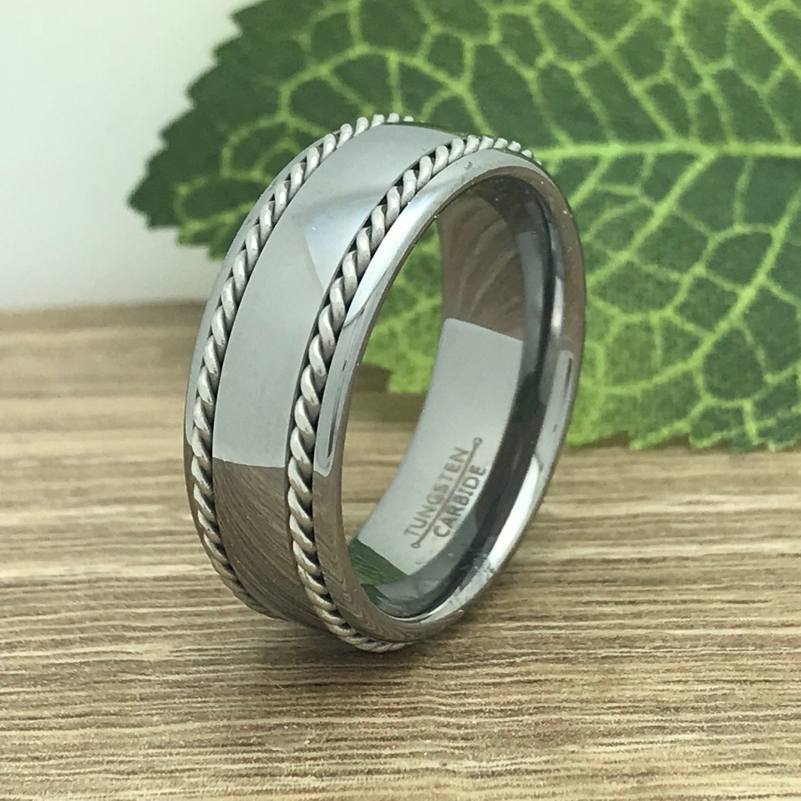 8mm Tungsten Wedding Ring Personalize Custom Engrave Tungsten | Etsy