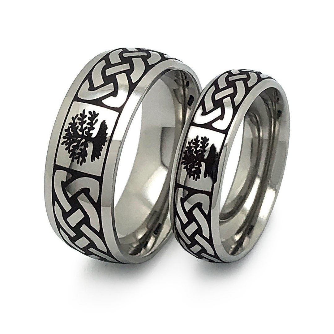 Celtic Rings,celtic Band for Men and Women, Tree of Life Celtic Ring ...