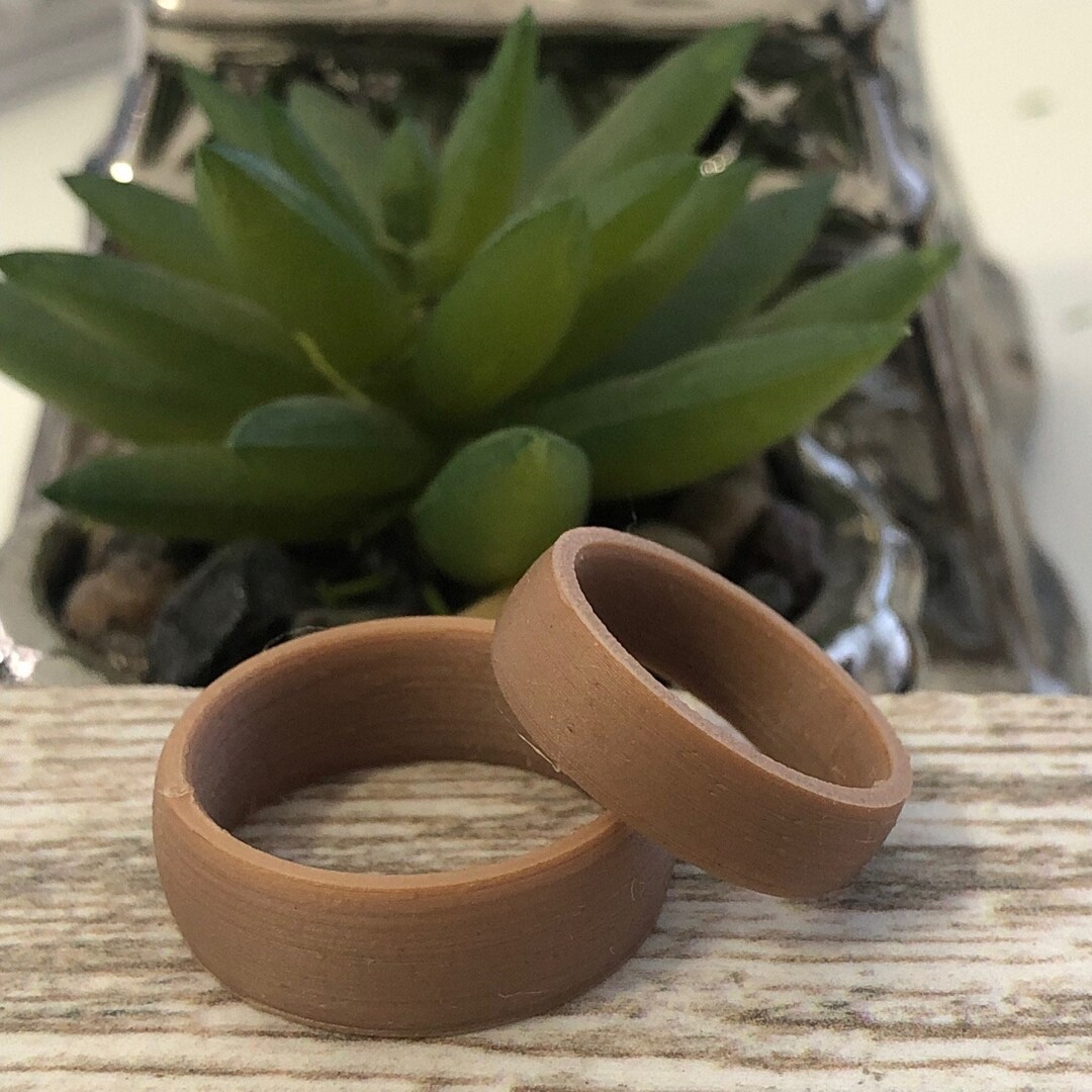 3d Printed Rings Personalizable 3D Printed Wood Rings PLA Wood Rings ...