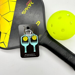 Pickleball Acrylic Earrings, Sports Earrings, Tennis Earrings, Earrings ...