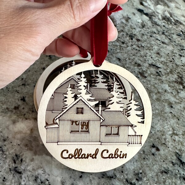 Cabin Ornament - Etsy
