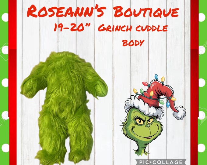 19-20” Grinch Cuddle Body - Etsy