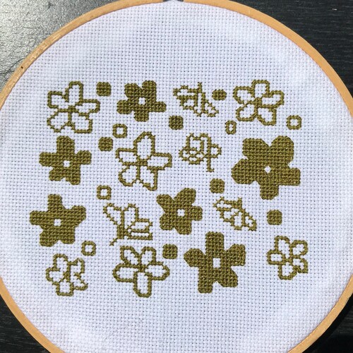 Pyrex Butterfly Gold Cross Stitch Pattern PDF - Etsy