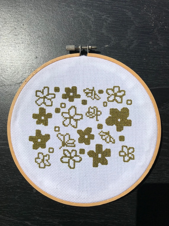 Pyrex Spring Blossom Cross Stitch Pattern PDF | Etsy