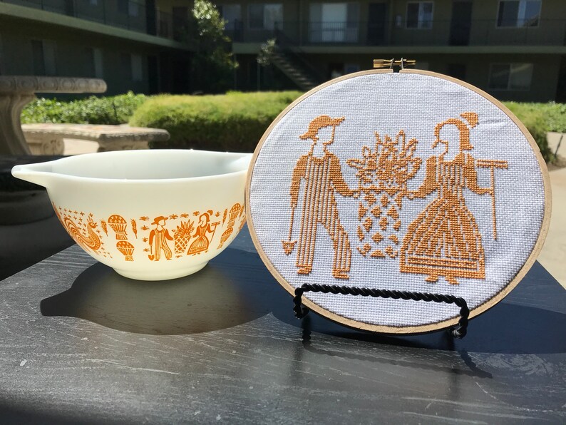 Pyrex Butterprint Cross Stitch Pattern PDF | Etsy