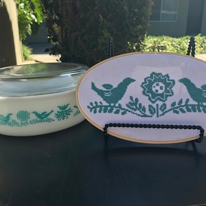 Pyrex Bluebird Cross Stitch Pattern PDF - Etsy