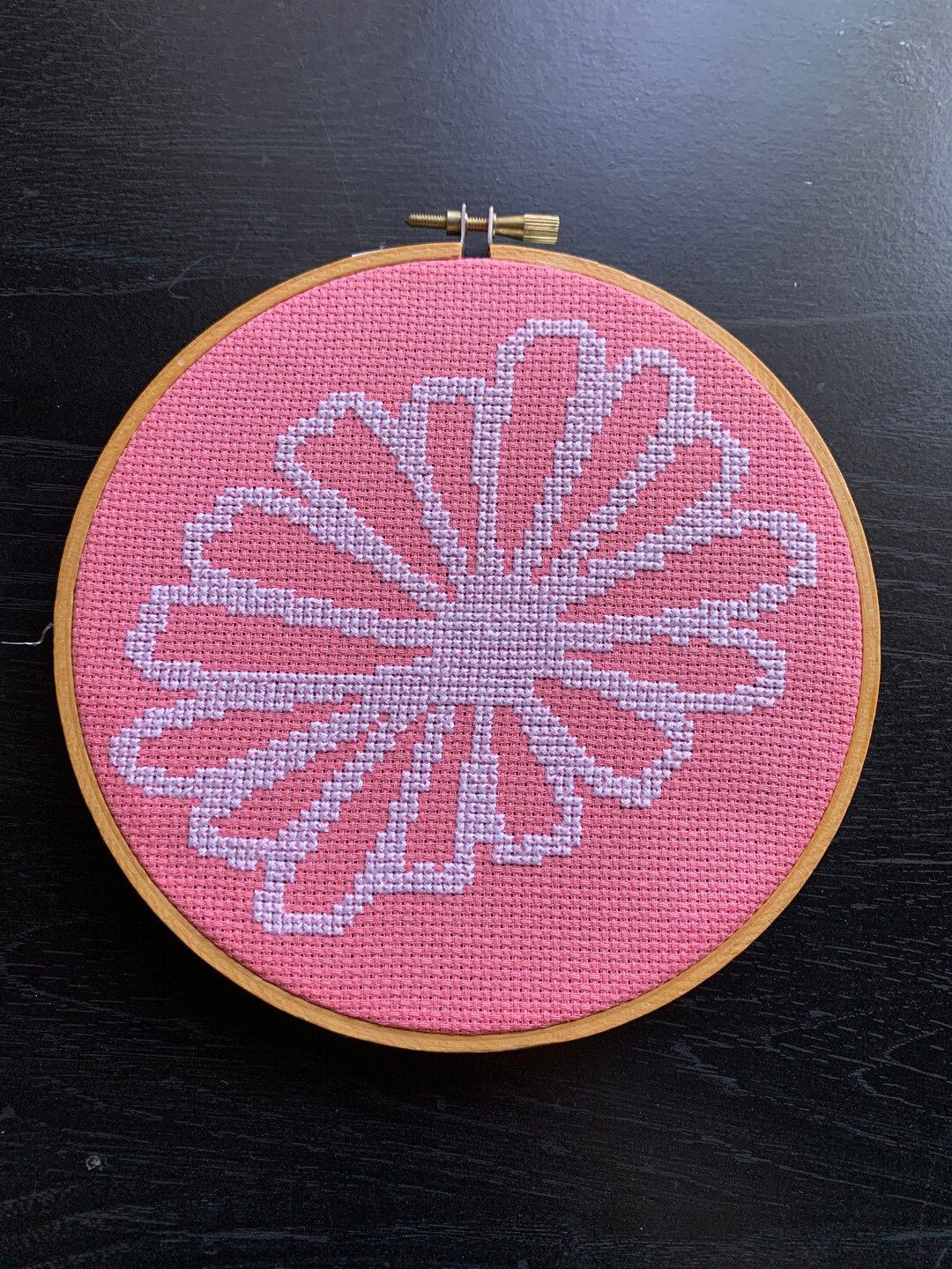 Pyrex Pink Daisy Cross Stitch Pattern PDF - Etsy