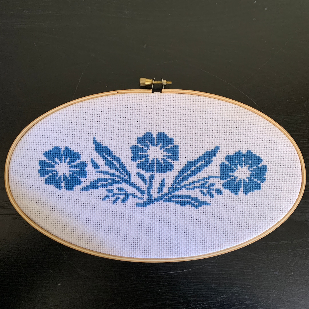 Corningware Cornflower Cross Stitch Pattern PDF - Etsy