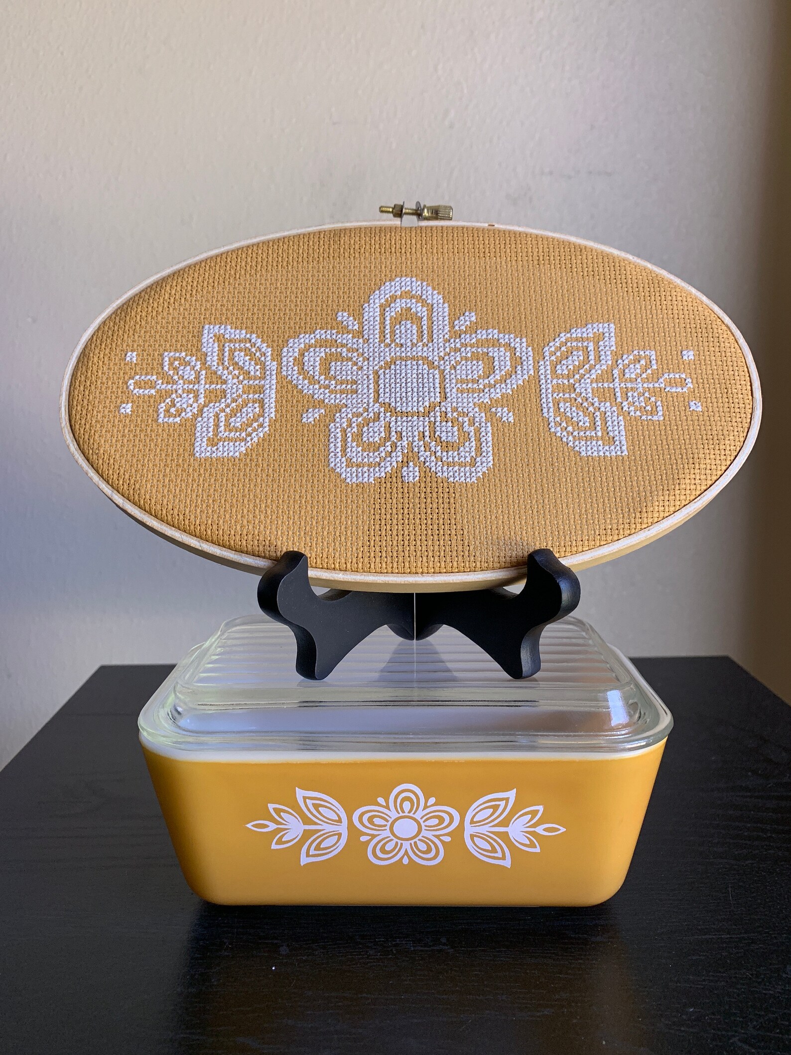 Pyrex Butterfly Gold Cross Stitch Pattern PDF - Etsy