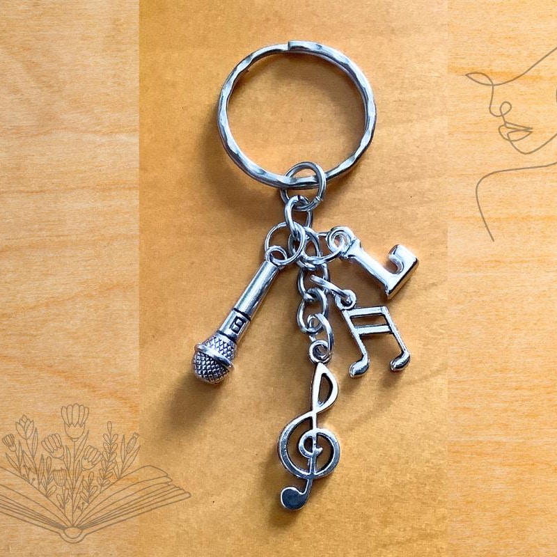 Gold Music Note Keychain - Etsy UK