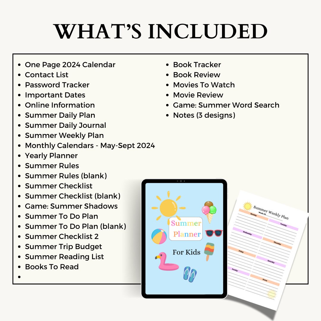 MRR Kids Activity Bundle for Kids & Parents, Summer Fun Activities, 800 ...