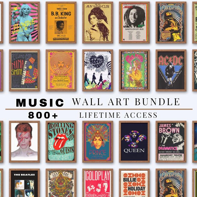 Vintage Music Wall Art Emo - Etsy UK