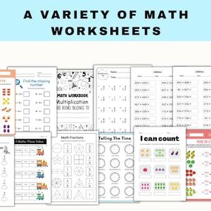 Kids Educational Resources Bundle MRR PLR, Preschool Worksheets ...