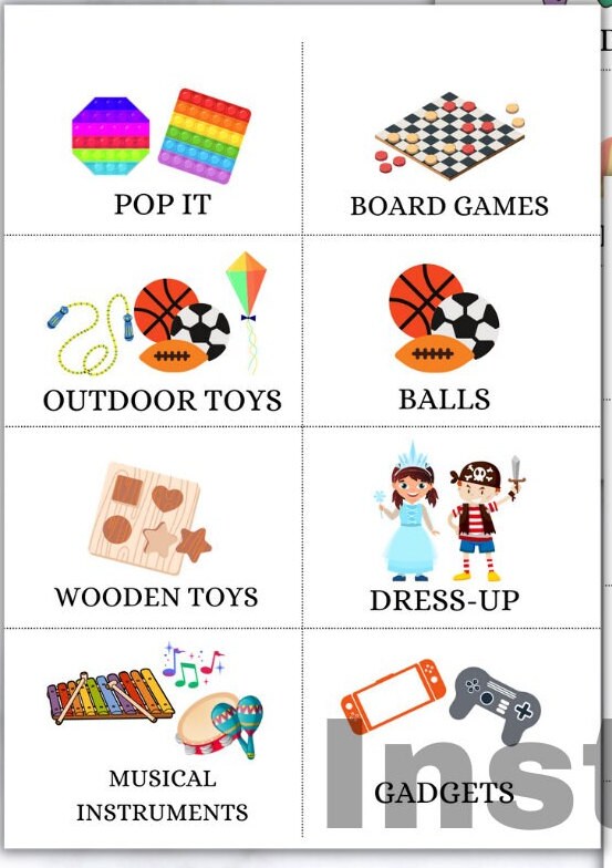 46 Toy Storage Box Labels Printable, Toy Bin Labels, Kids Toy ...