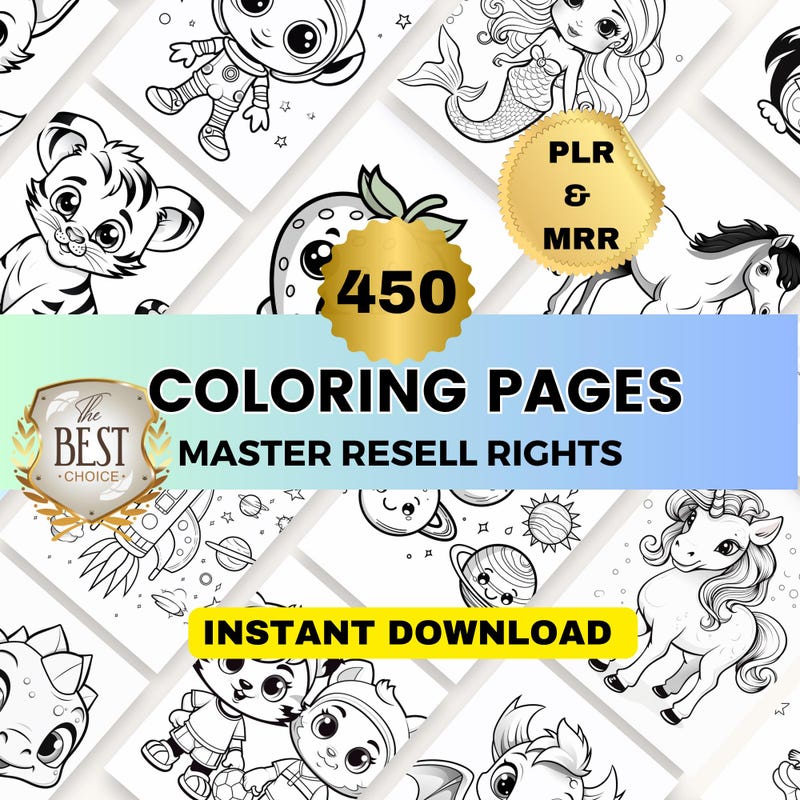 Coloring Sheets Mrr Plr - Etsy