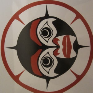 Native Art Tile Framed Titled moon. A Stunning Eye-catching Piece of ...