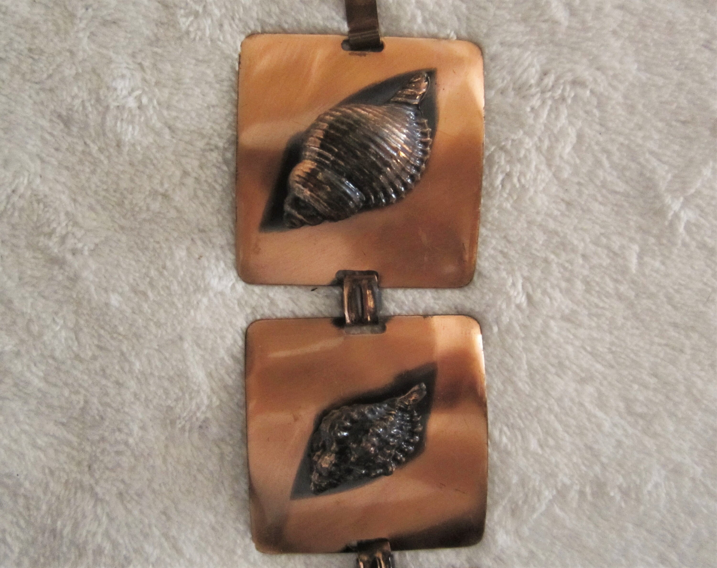 Copper Sea-shell Bracelet Bold Genuine Copper Accessory - Etsy