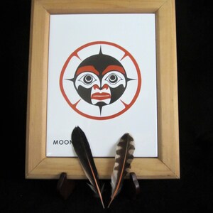 Native Art Tile Framed Titled moon. A Stunning Eye-catching Piece of ...
