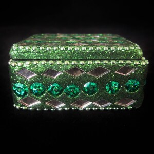 Mirrored Trinket Box Handcrafted in India Square Box 2 - Etsy