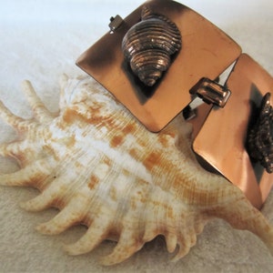 Copper Sea-shell Bracelet Bold Genuine Copper Accessory, Compliment ...