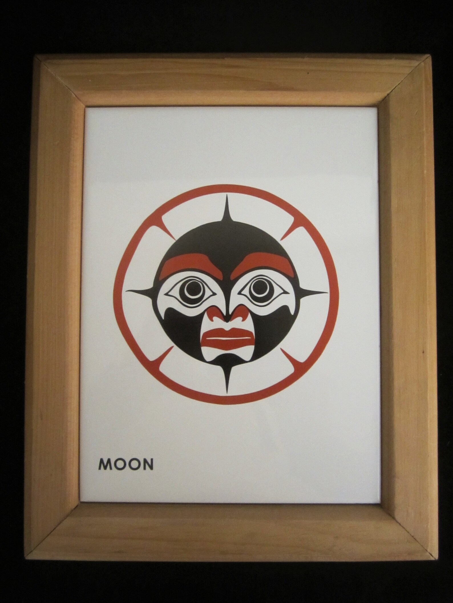 Native Art Tile Framed Titled moon. A Stunning Eye-catching Piece of ...