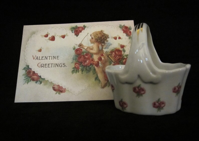 Trinket Basket Made by Reutter-denkendorf, Germany-white Porcelain With ...