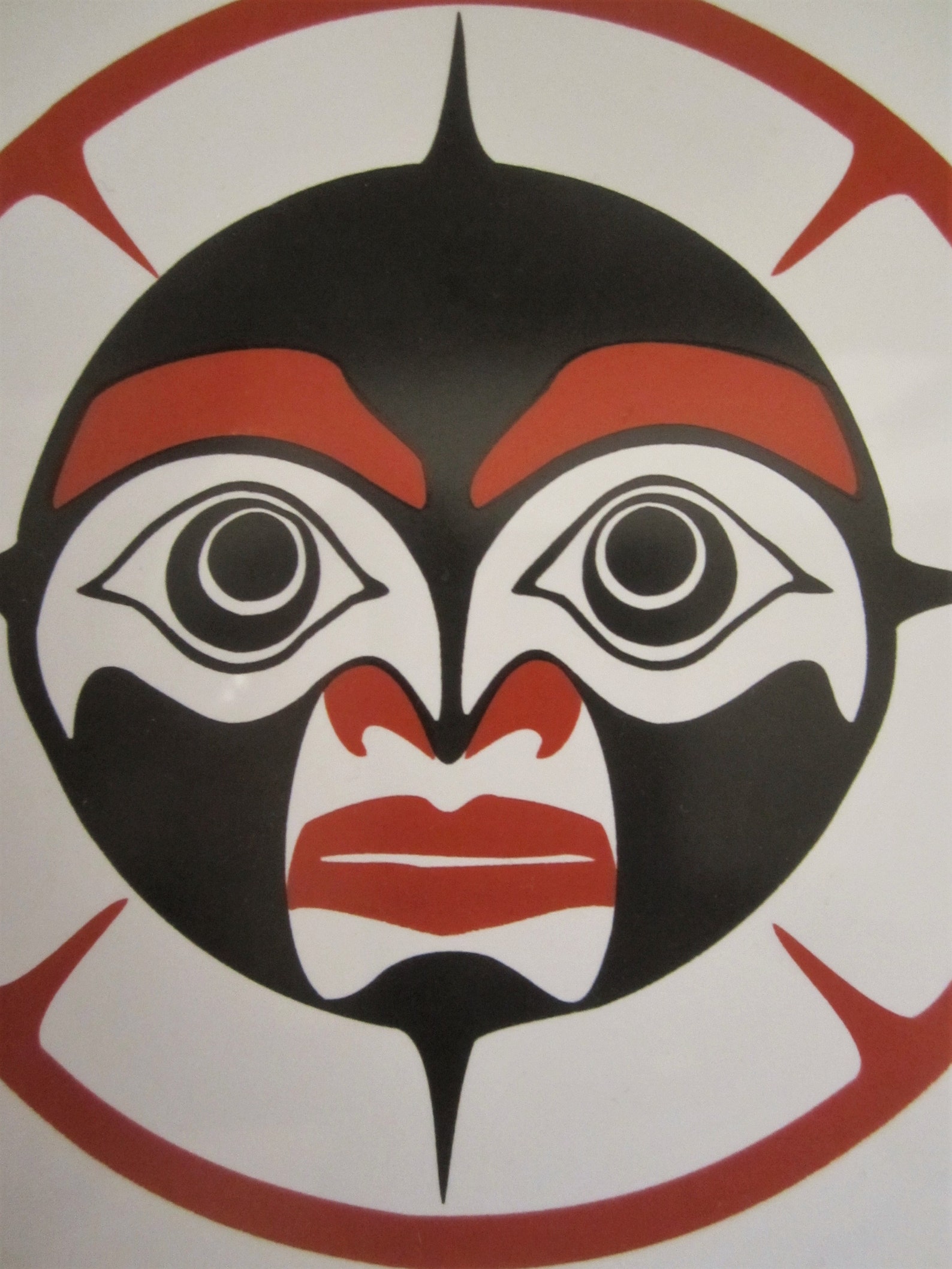 Native Art Tile Framed Titled moon. A Stunning Eye-catching Piece of ...