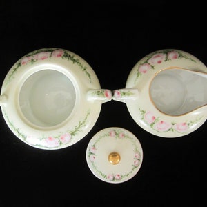 SILESIA Porcelain Creamer and Sugar Bowl-these Gorgeous Pieces - Etsy