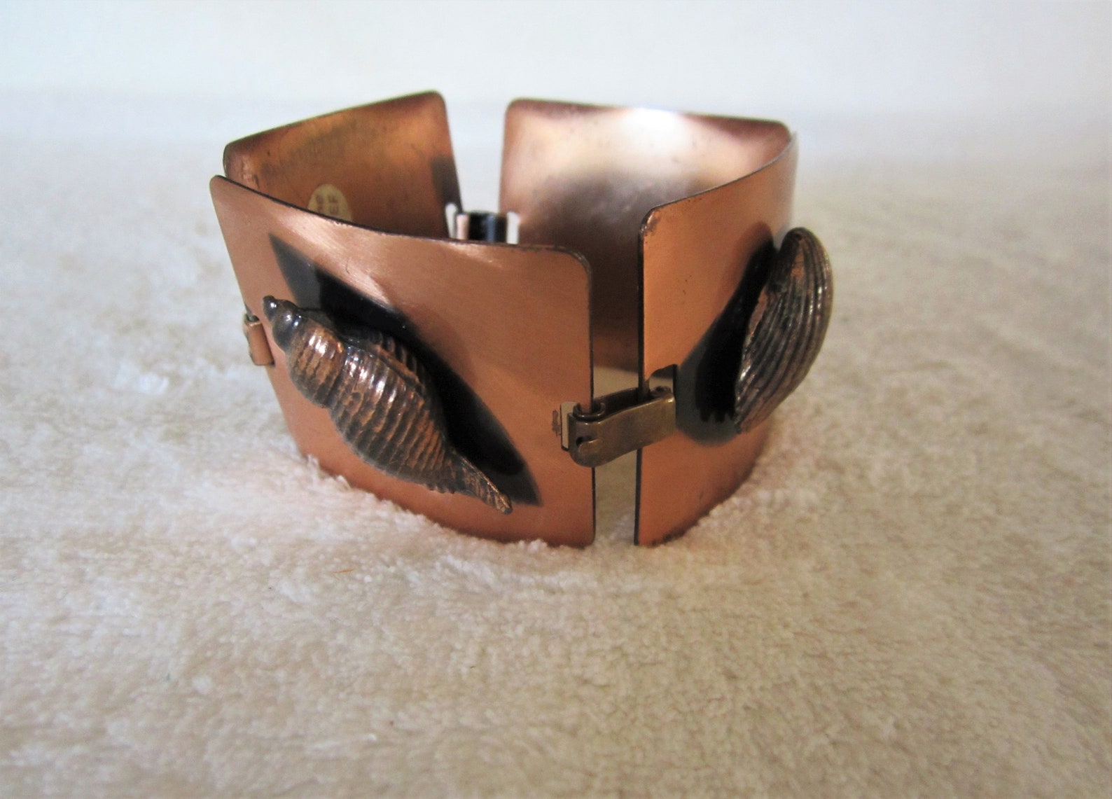 Copper Sea-shell Bracelet Bold Genuine Copper Accessory - Etsy