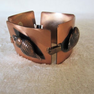 Copper Sea-shell Bracelet Bold Genuine Copper Accessory, Compliment ...