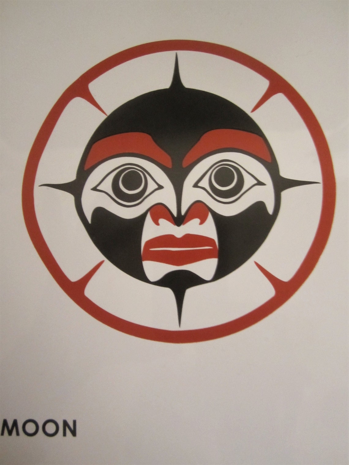 Native Art Tile Framed Titled moon. A Stunning - Etsy