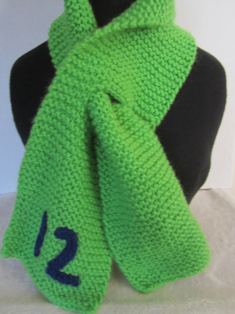 Seahawks Unisex Neckwarmer Scarf - Seahawks Colors Green & Blue. Green ...