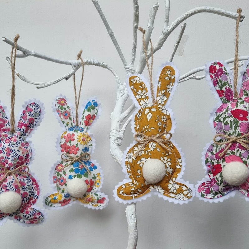 Liberty Hanging Rabbit - Etsy UK