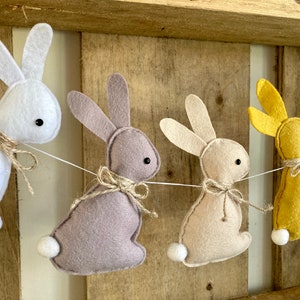 Neutral Easter Bunny Garland, Easter Decoration, Easter Garland, Rabbit ...