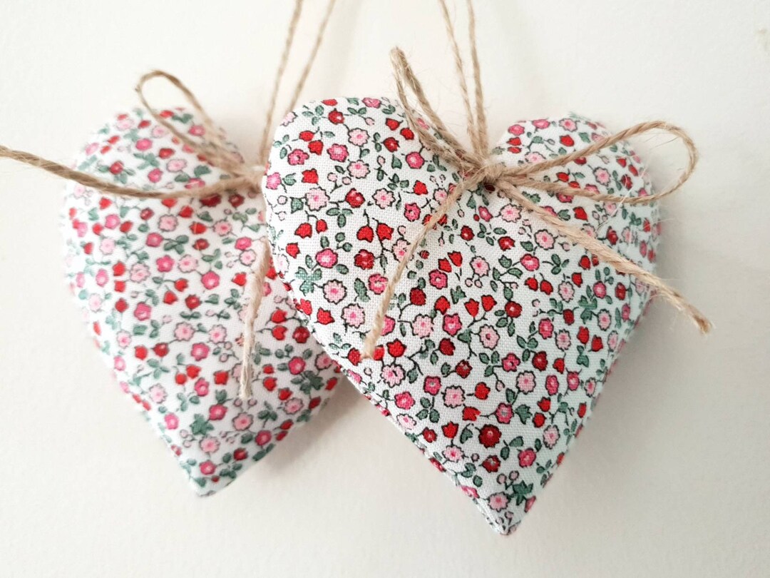 Liberty Hanging Hearts / Liberty Gifts / Door Hangers / Shabby Chic ...