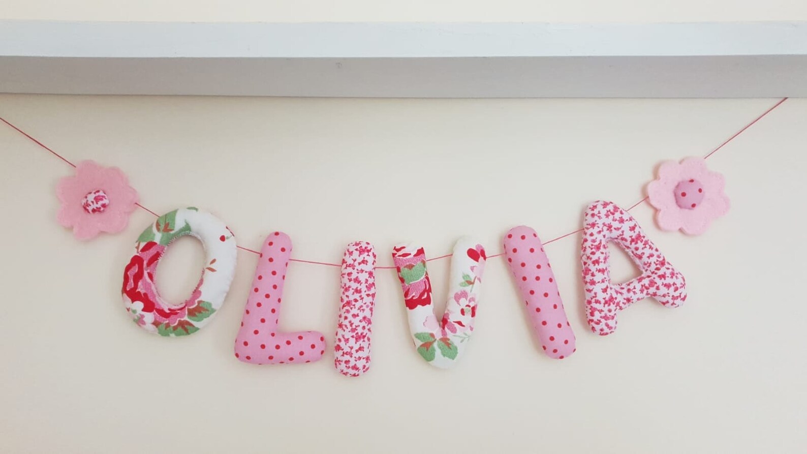 Fabric Letter Garland / Name Garland / Baby Room Decoration / - Etsy UK