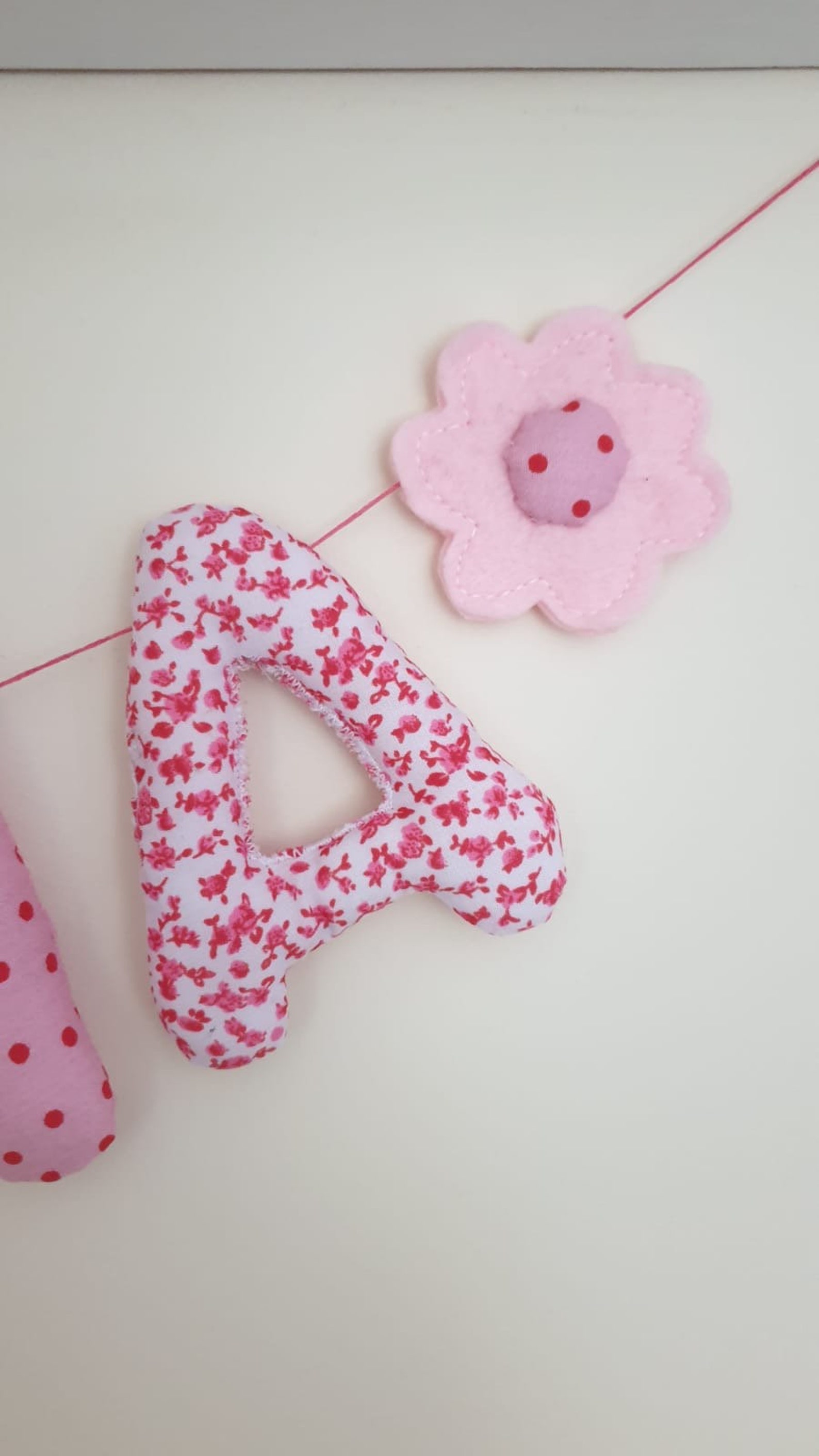 Fabric Letter Garland / Name Garland / Baby Room Decoration / | Etsy