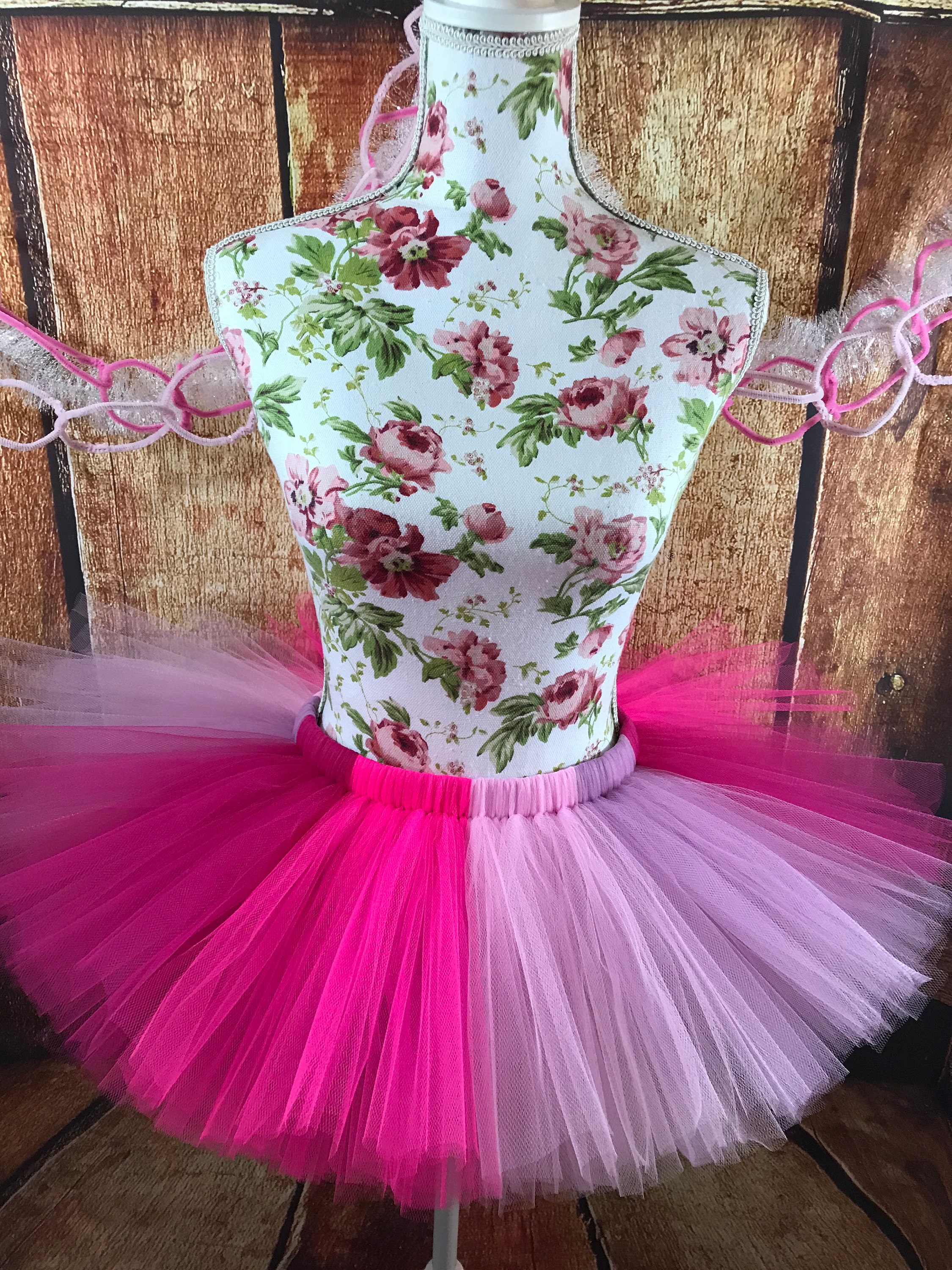 Pink Tutu, Valentine's Tutu, Pink Rainbow Tutu, Trolls Costume ...