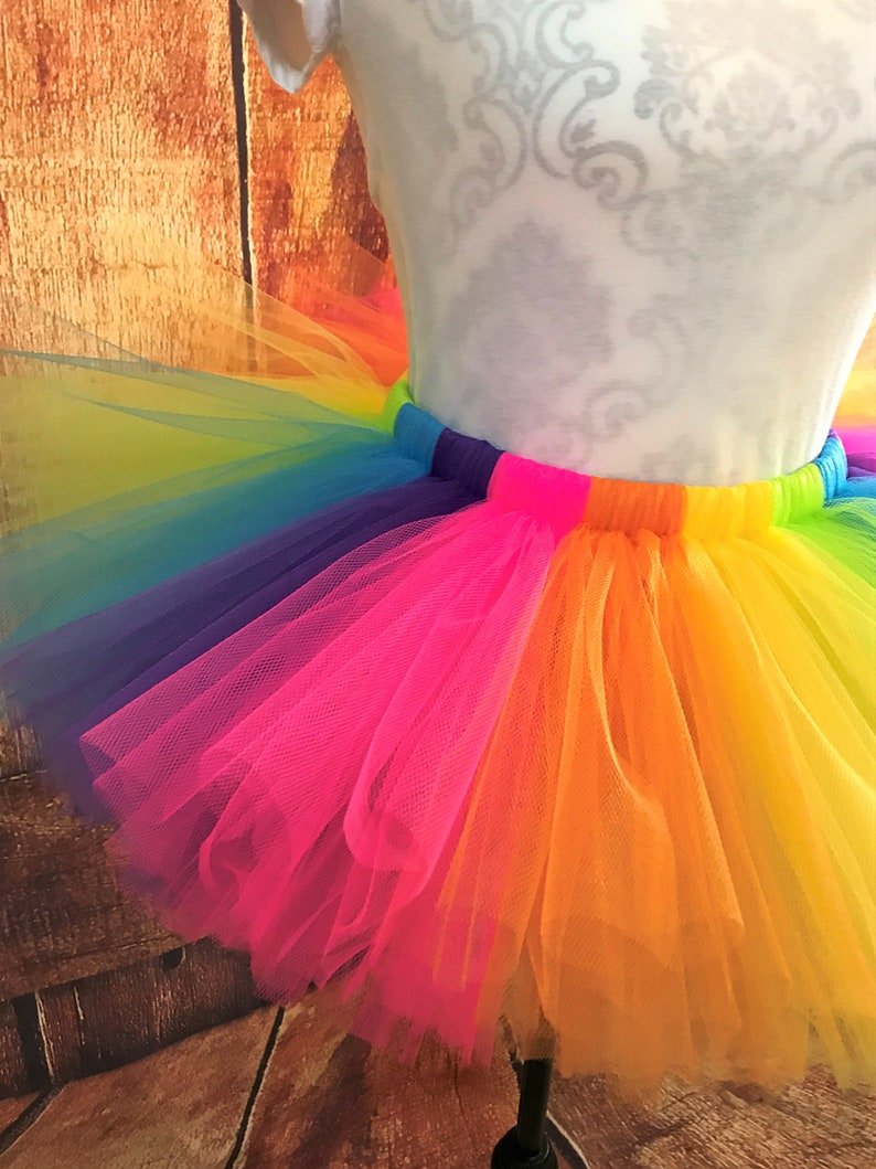 12 Neon Rainbow Tutu Ready to Ship Unicorn Tutu Neon - Etsy