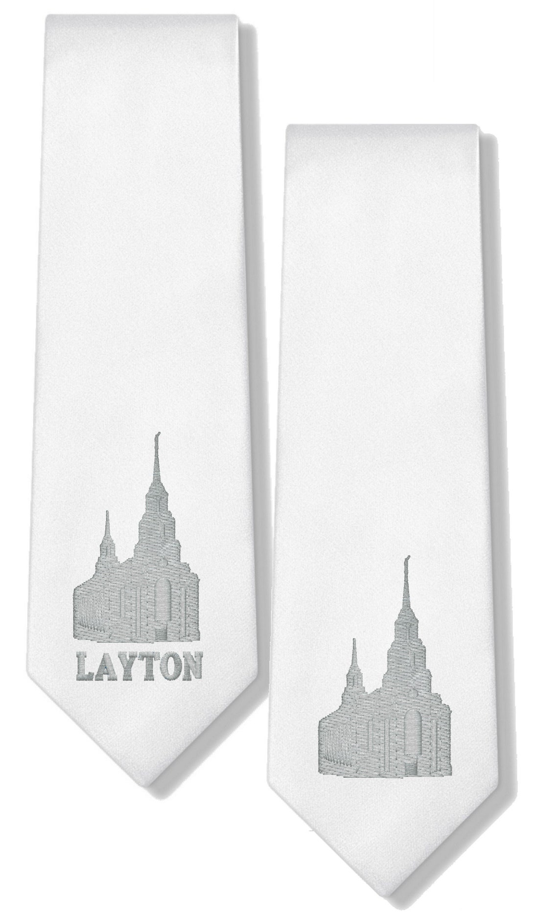Layton Utah LDS Embroidered Temple Ties - Etsy
