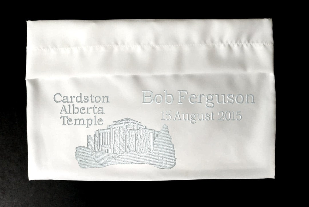 Cardston Alberta Embroidered LDS Temple Envelope - Etsy