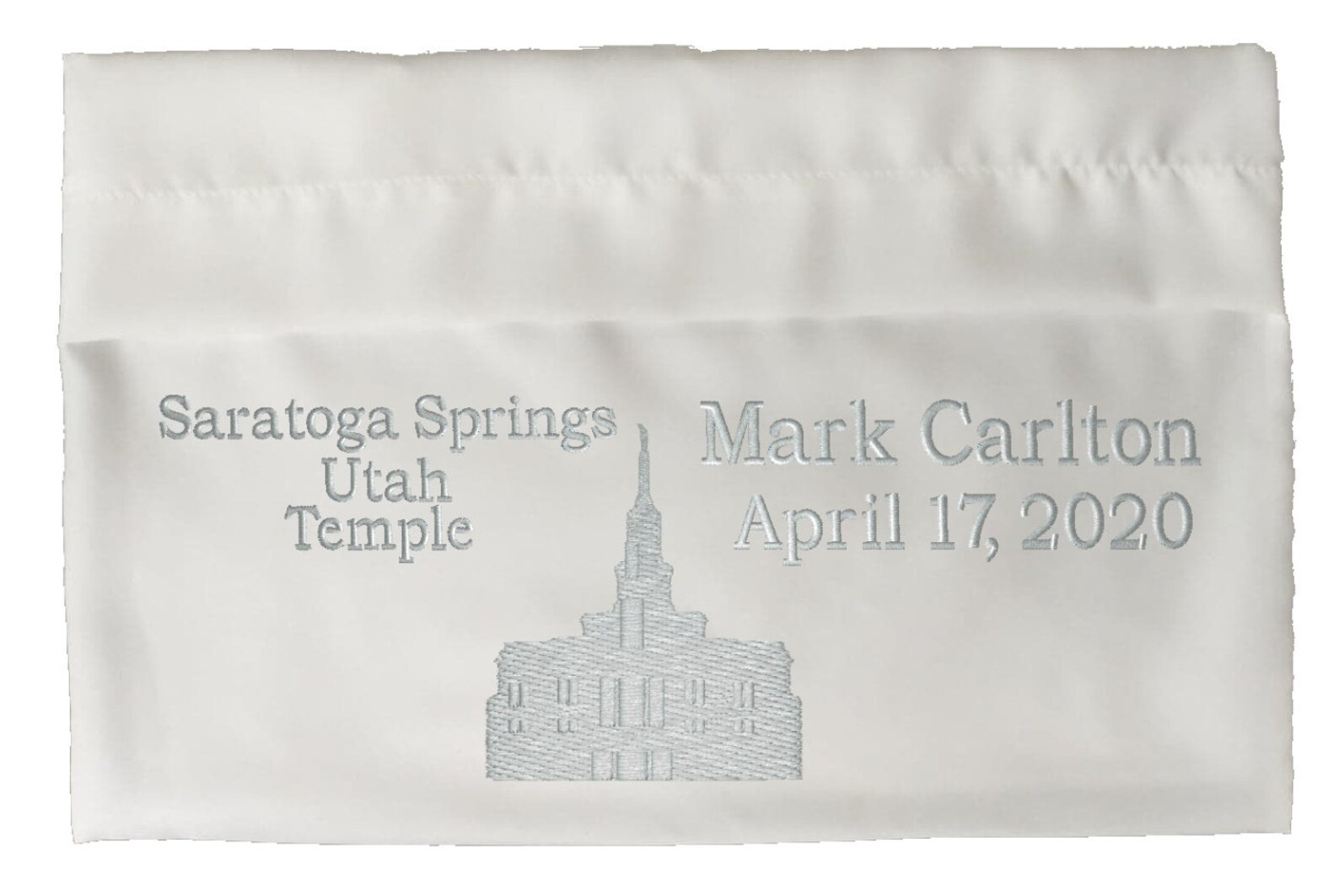 Saratoga Springs Utah Embroidered LDS Temple Envelope - Etsy