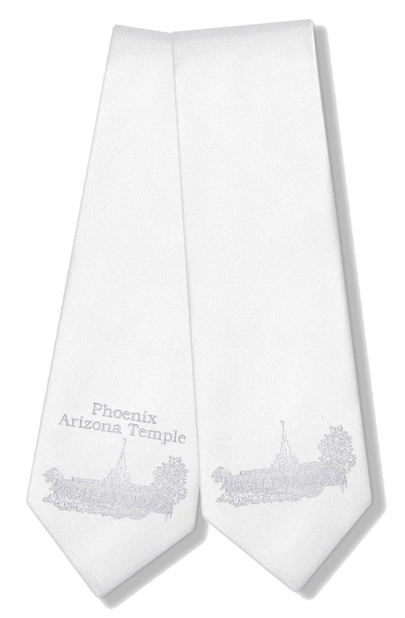 Phoenix Arizona LDS Embroidered Temple Ties | Etsy