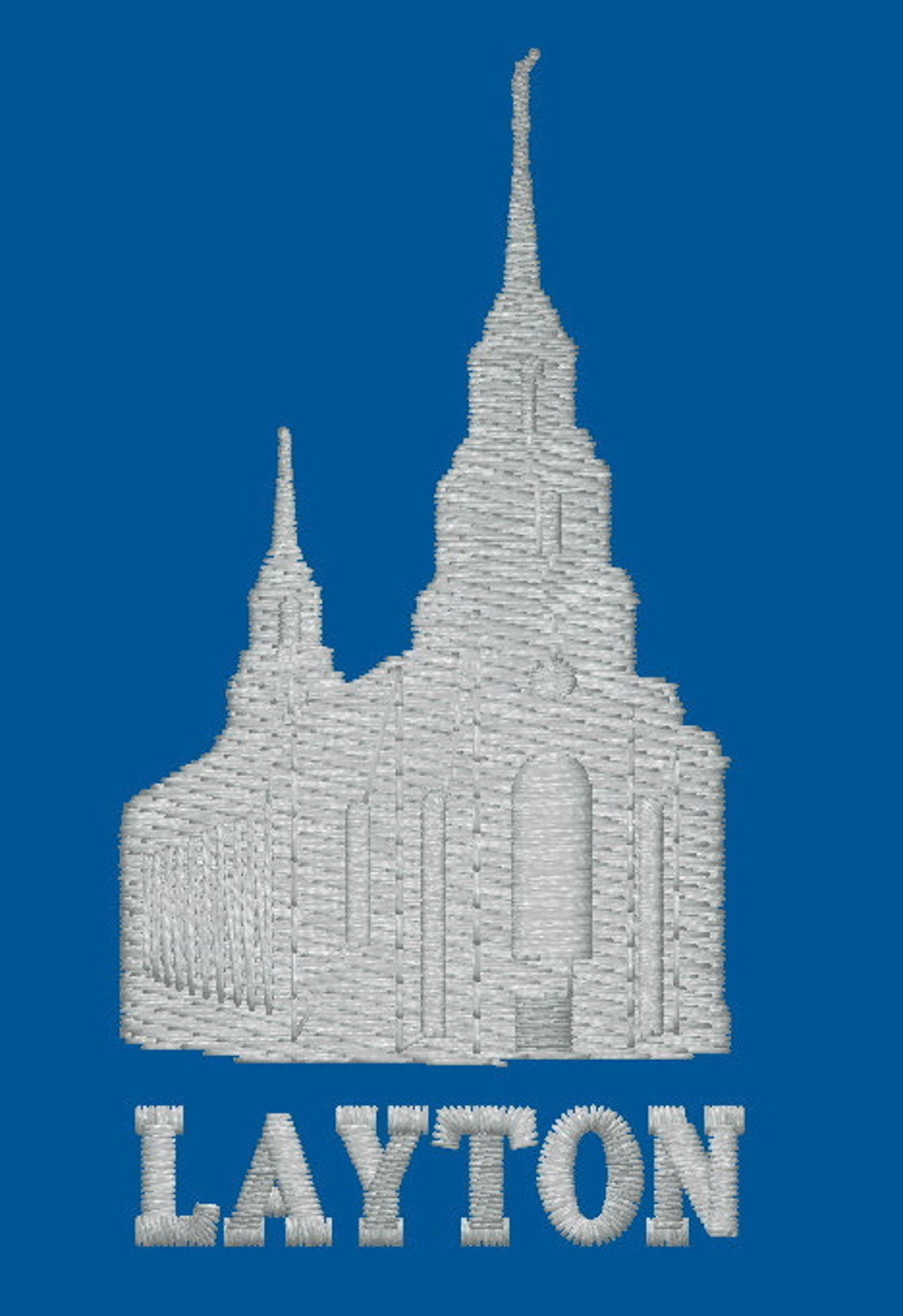 Layton Utah Embroidered LDS Temple Envelope - Etsy