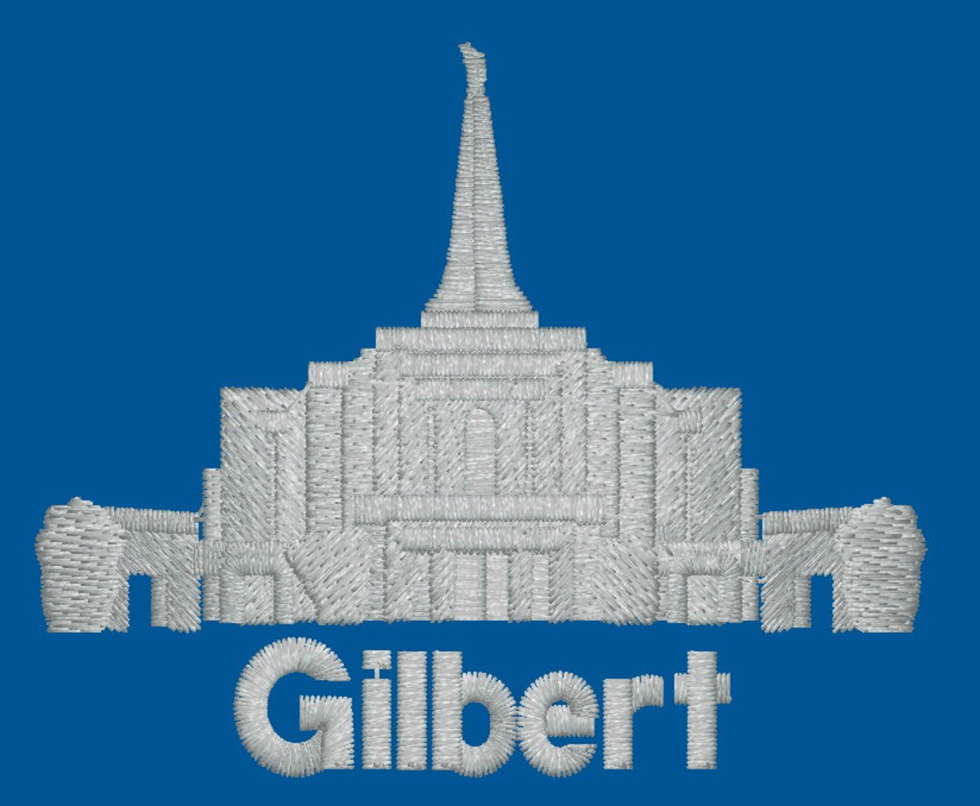 Gilbert Arizona Embroidered LDS Temple Envelope - Etsy