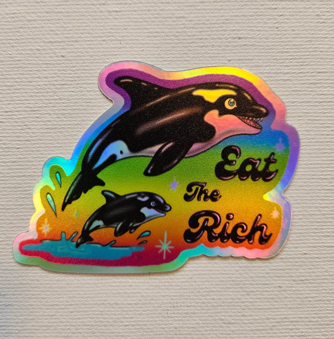 Comrade Orca Sticker - Hollographic - Etsy