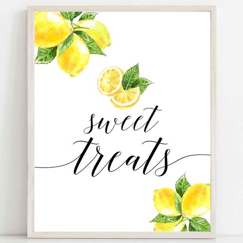 Bridal Shower Welcome Sign Lemon Theme Main Squeeze Round - Etsy